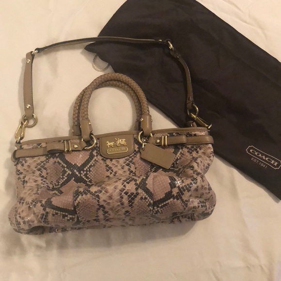 Coach | Bags | Coach Snakeskin Handbag | Poshmark